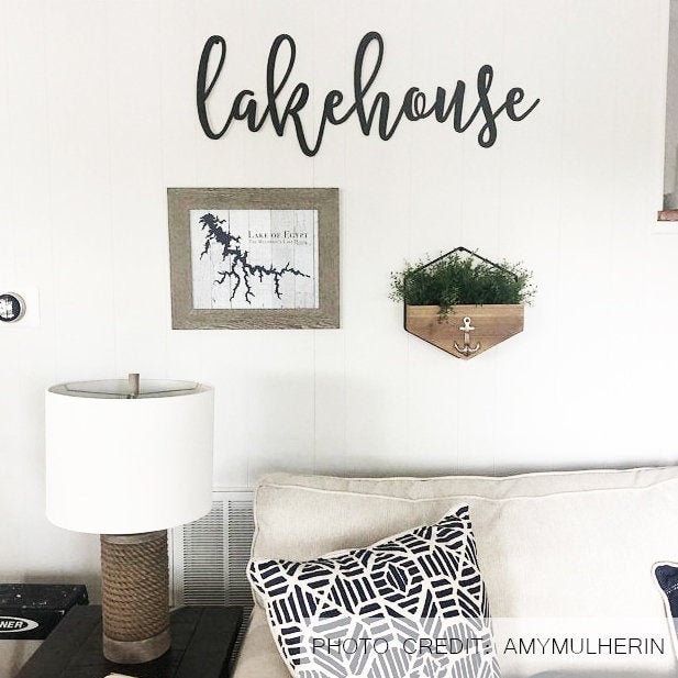 Lakehouse Metal Sign Metal Wall Art Lakehouse Sign Metal - Etsy
