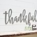 Thankful Metal Sign Metal Wall Art Thankful Sign Metal - Etsy