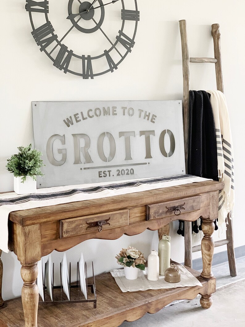 Welcome to the Grotto Grotto Memories Custom Metal Sign | Etsy