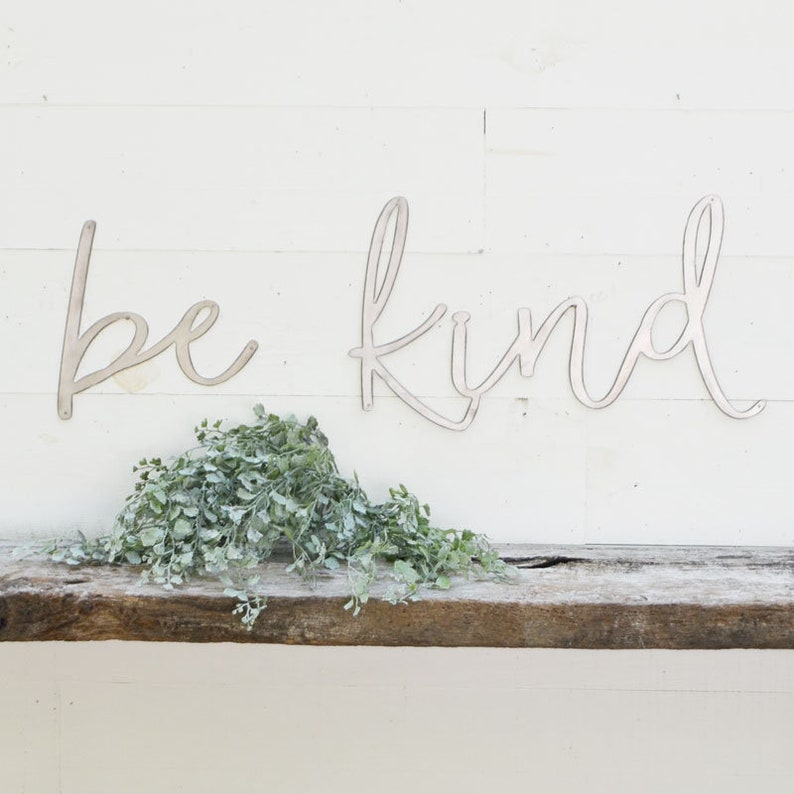 Be kind metal wall decor metal wall art bathroom decor | Etsy