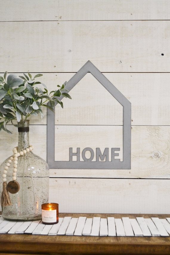 Home Sign House Sign Metal Sign Farmhouse Decor Porch | Etsy
