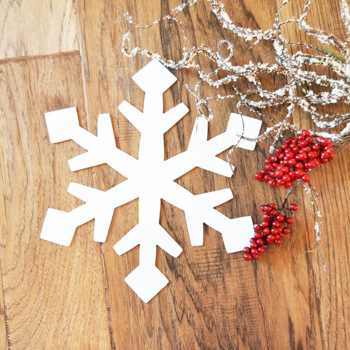 Snowflake Metal Painted Snowflake Winter Snow - Etsy