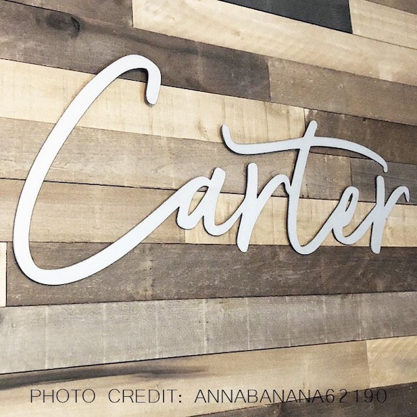 Metal Name Sign - Etsy