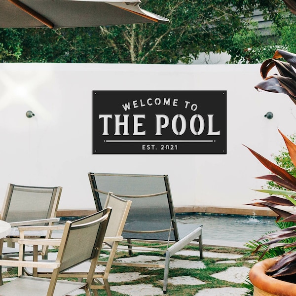 Pool House Signs - Etsy