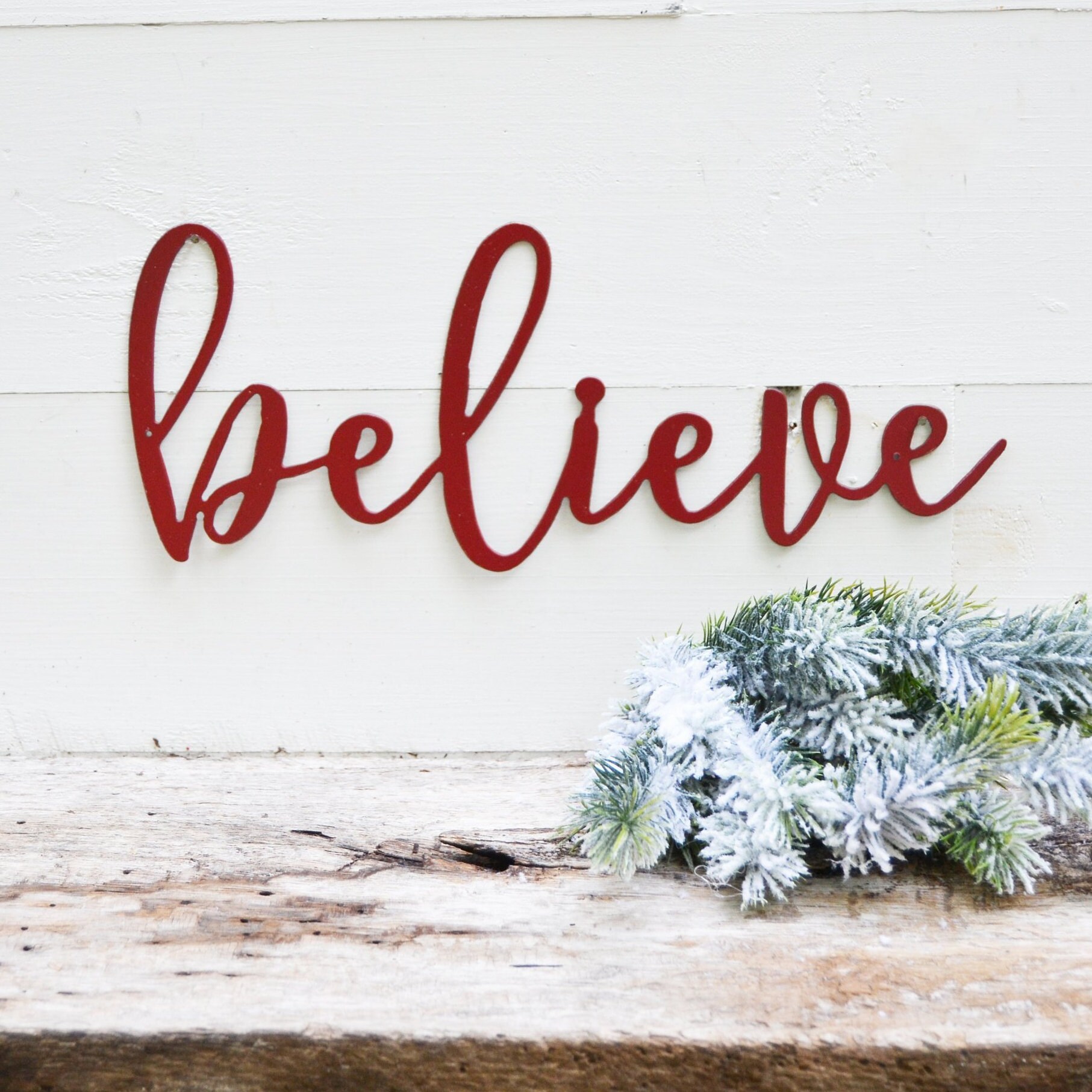 Believe Sign For Christmas