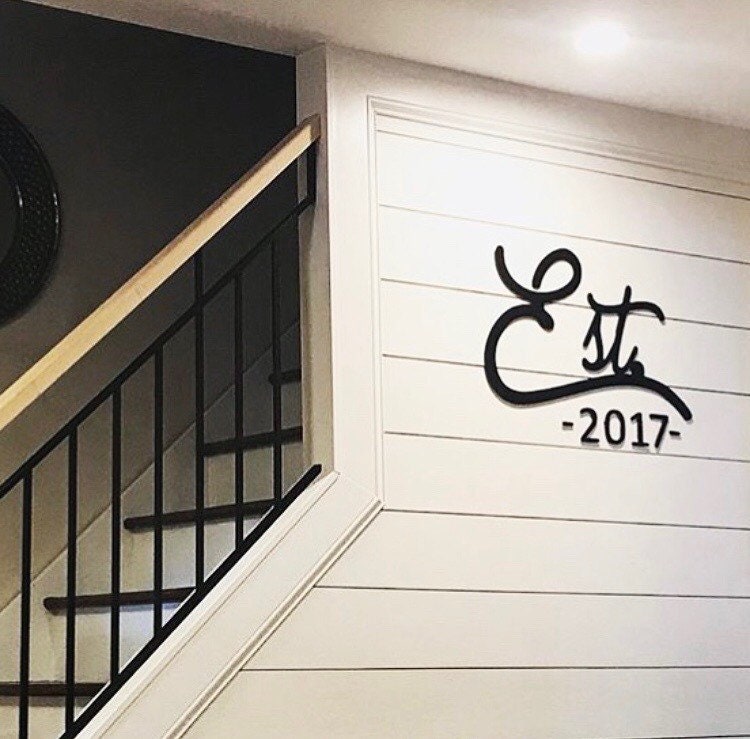 Established Sign Metal Established Sign Wedding Gift - Etsy