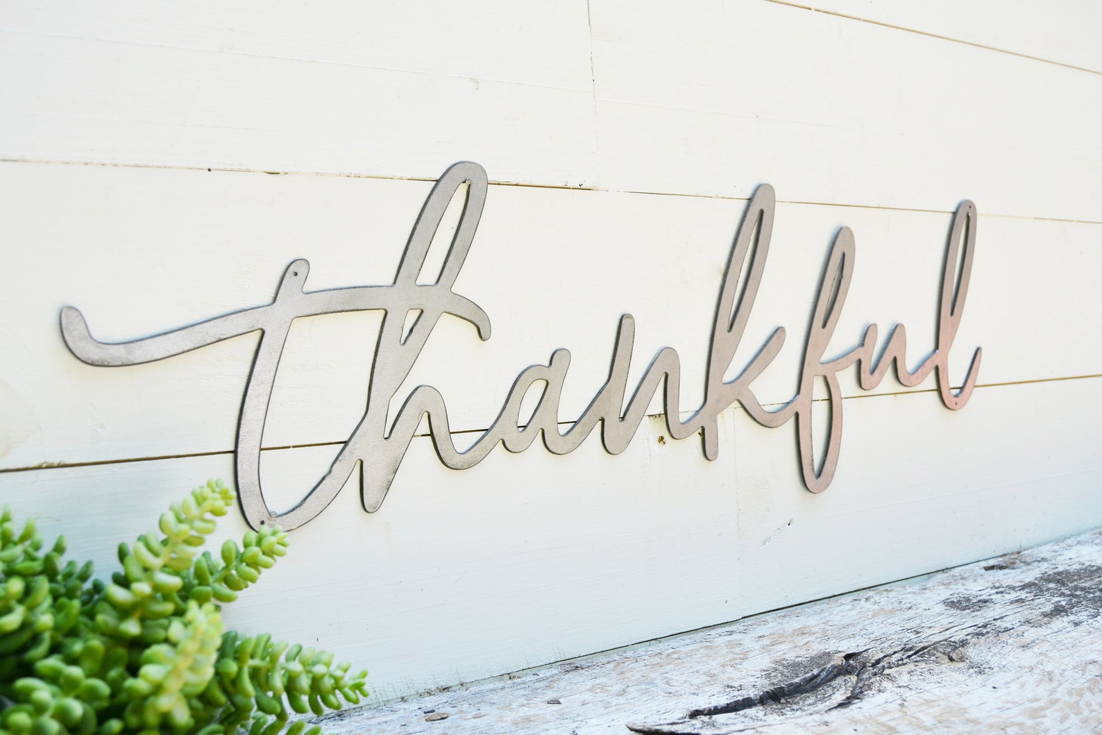 Thankful Metal Sign Metal Wall Art Porch Decor Metal - Etsy