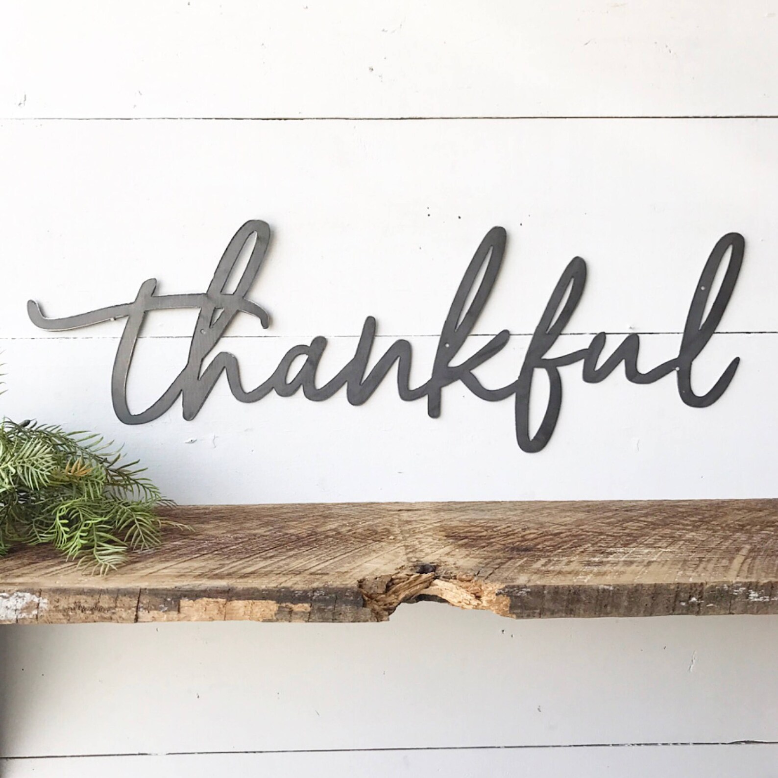 Thankful Metal Sign Metal Wall Art Porch Decor Metal - Etsy