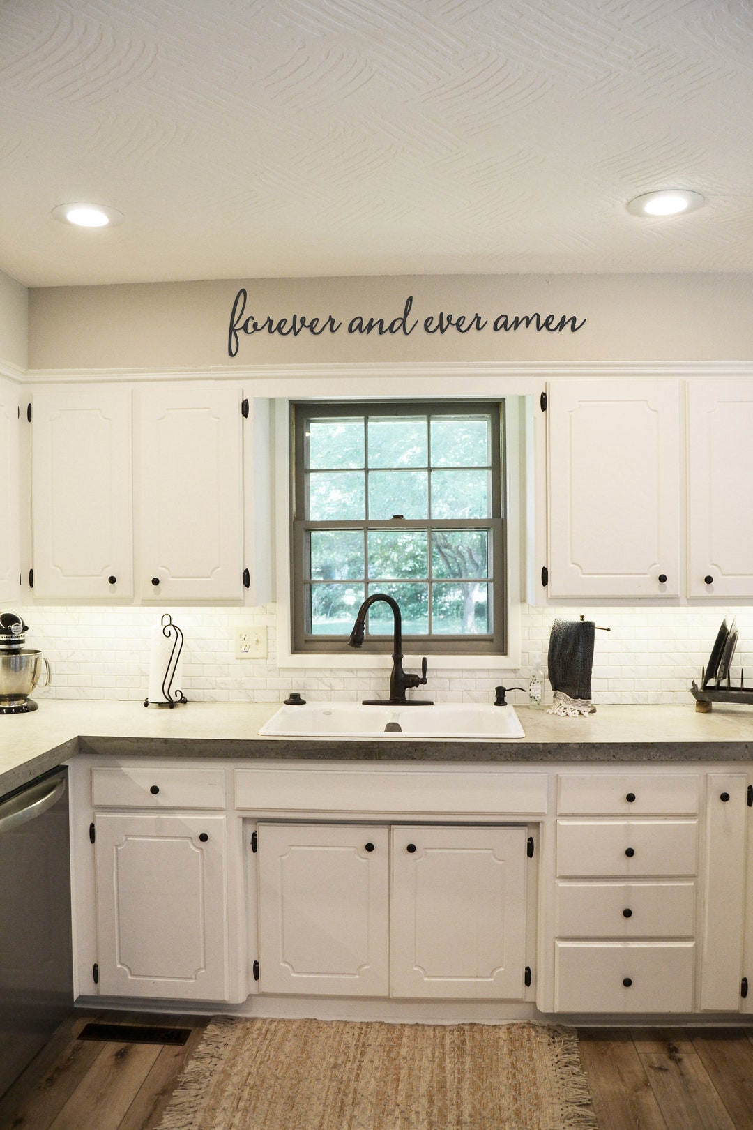 Forever and Ever Amen Individual Metal Words Metal Sign Wall Decor ...