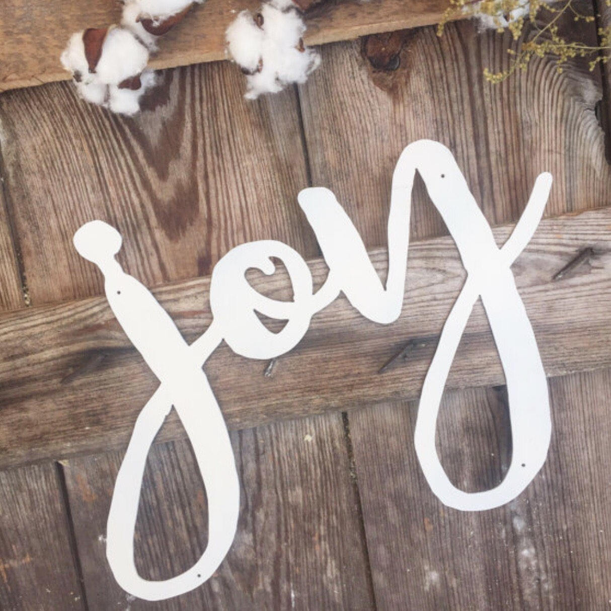 Joy Metal Sign Metal Wall Art Porch Decor Metal Words - Etsy