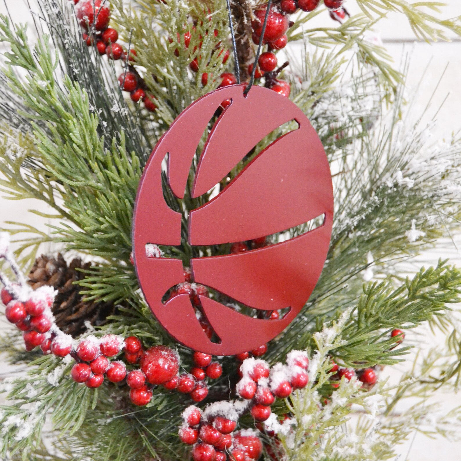 Basketball Metal Ornament Christmas Tree Decor Basketball - Etsy