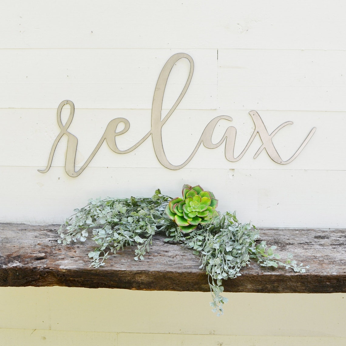 Relax Metal Sign Metal Wall Art relax Sign Metal Words - Etsy