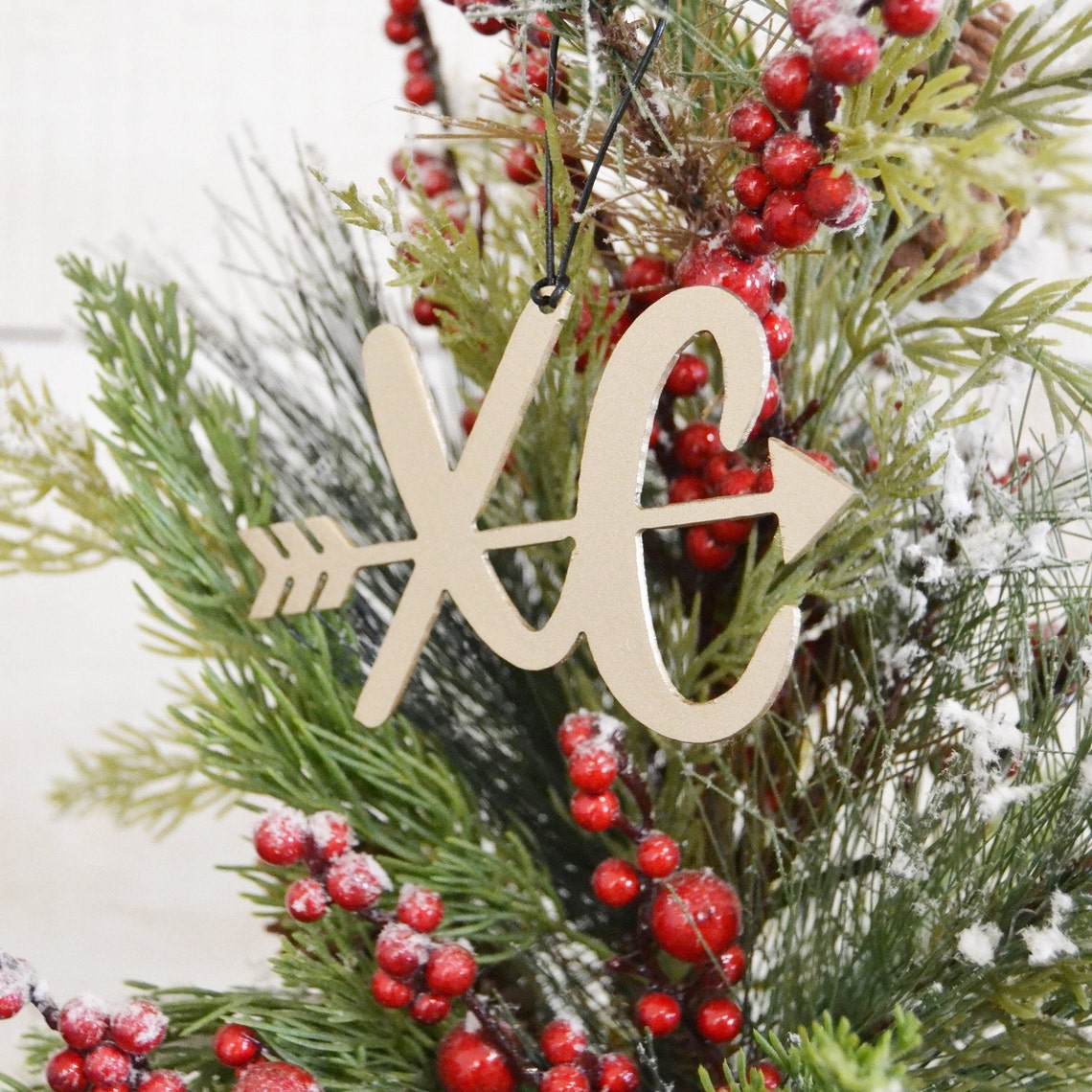 Cross Country Metal Ornament Christmas Tree Decor XC | Etsy