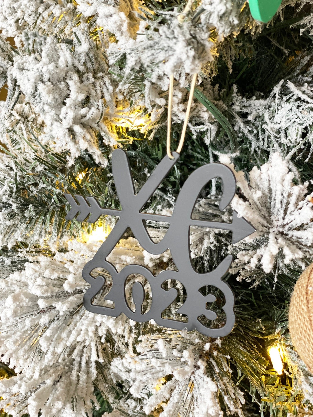 Cross Country Metal Ornament Christmas Tree Decor XC Running Tree ...
