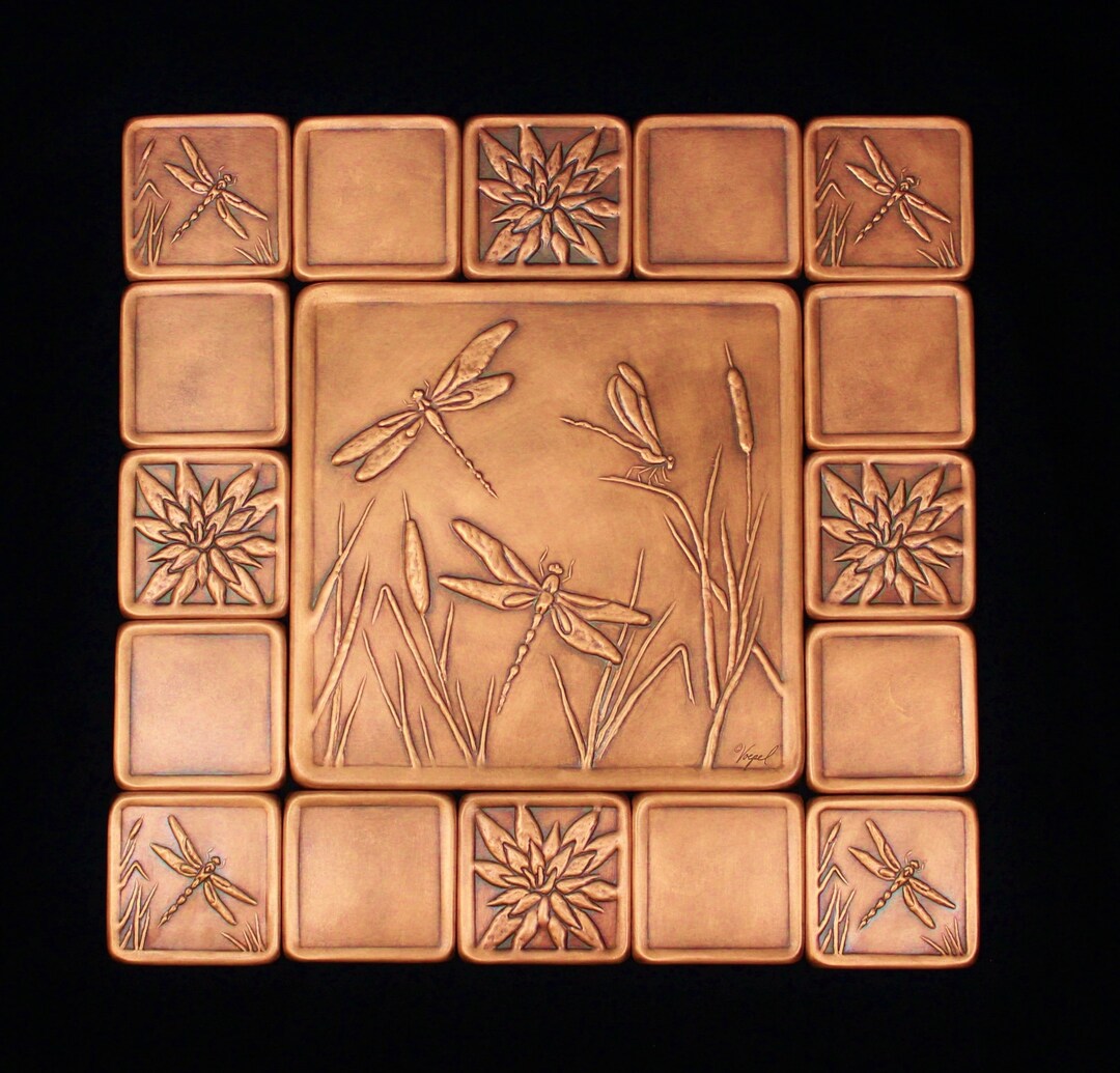 Copper Dragonfly Mural 15 X 15 X 1/4 - Etsy