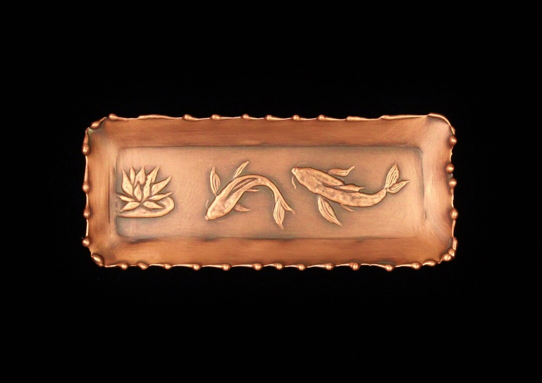 Koi Fish Mini Tray, 2 X 5, Copper, Personalization Available. KFMR25 - Etsy
