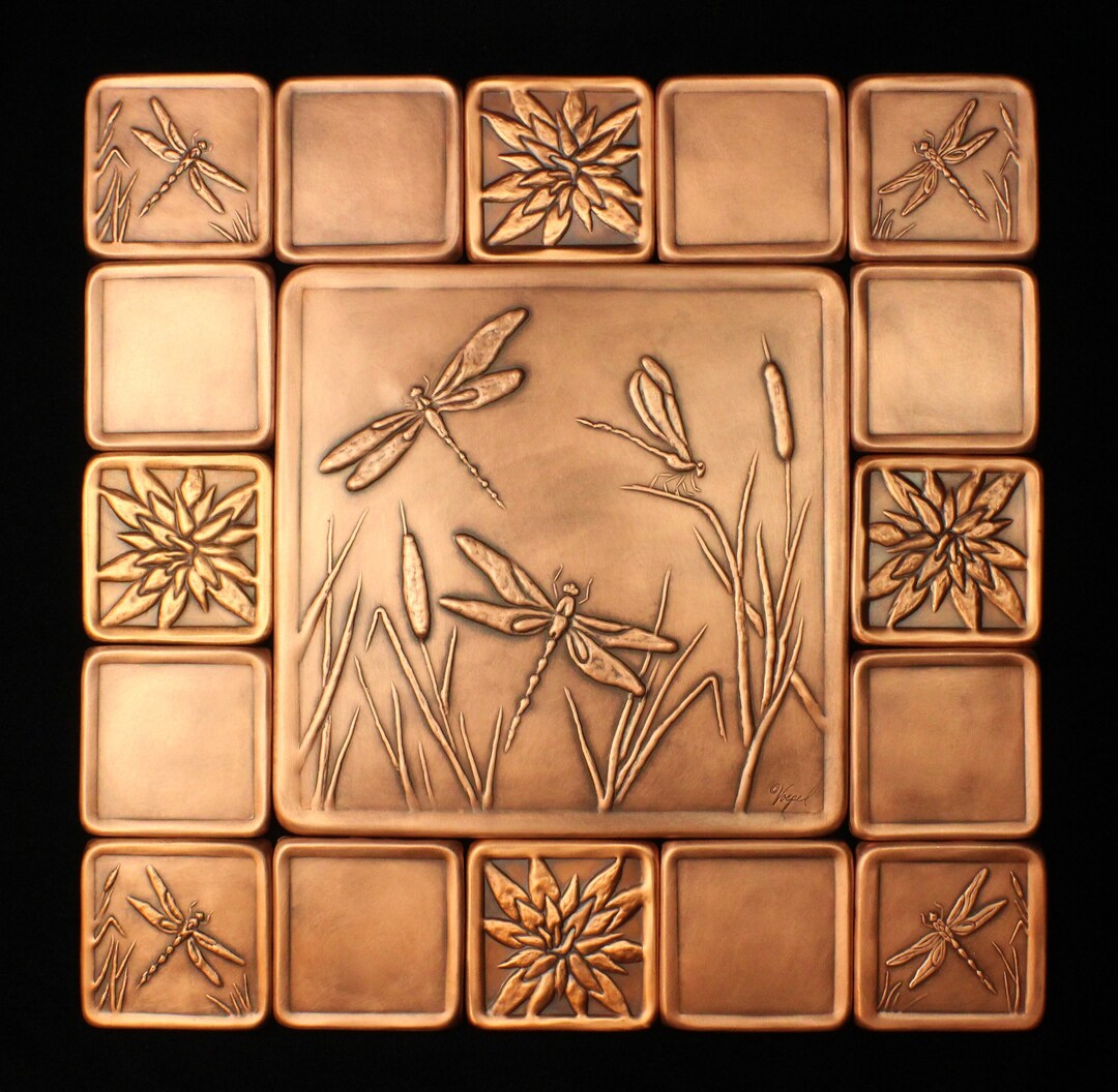 Copper Dragonfly Mural, 15" X 15" X 1/4 - Etsy