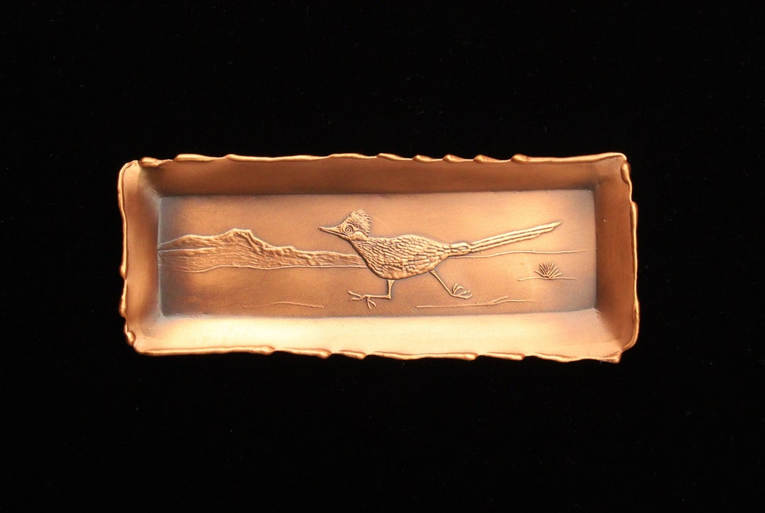 Roadrunner Mini Tile/tray, 2 X 5, Copper, Personalization Available. - Etsy
