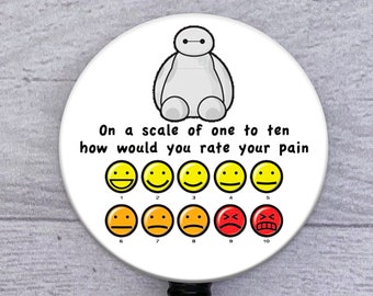 Pain Scale Badge - Etsy