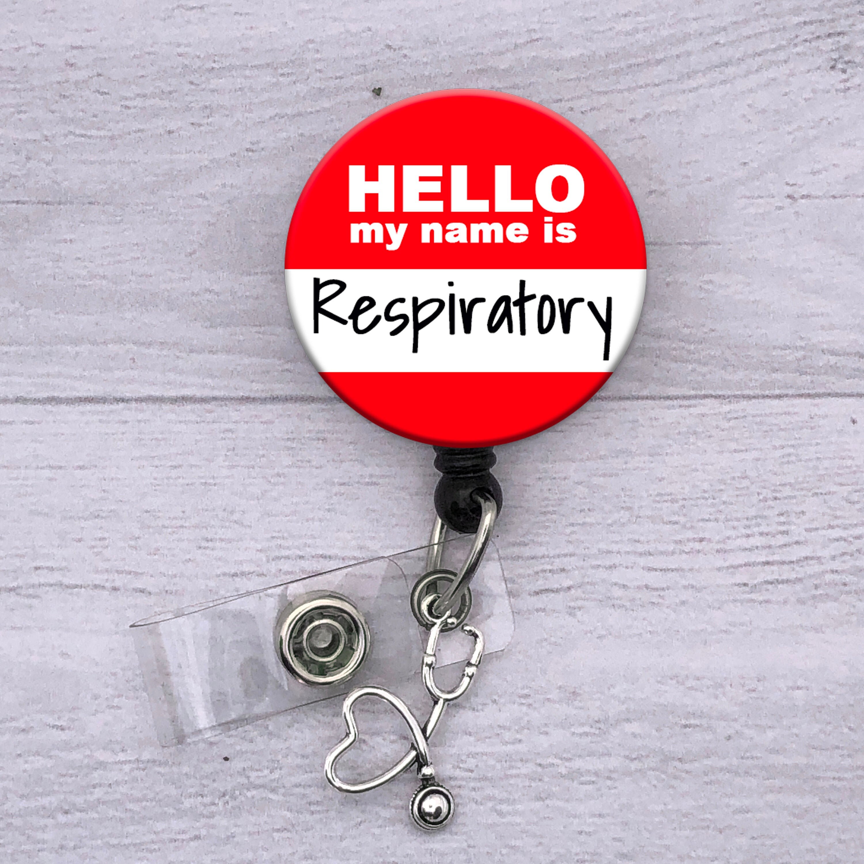 Respiratory Therapist RRT ID Badge Reel Lanyard | Etsy