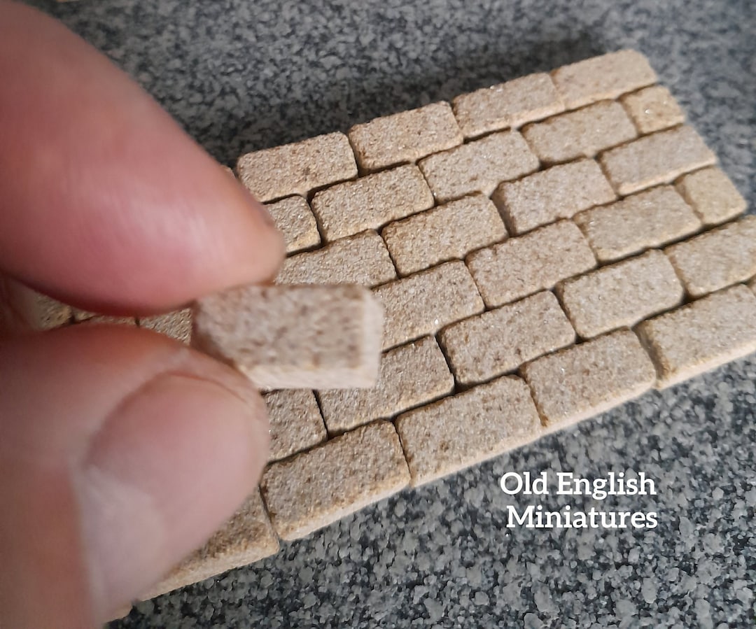Dolls House Real Miniature Vintage Yorkshire Sandstone Bricks, Dolls ...