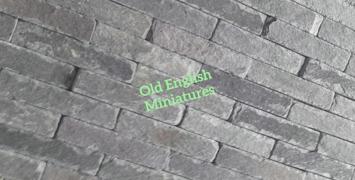 Dolls House, Real Vintage Miniature Slate Brick Slips, 3d Wall, Fairy ...