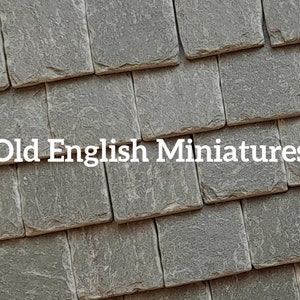 50 Real Miniature Tiny Roofing Slates,green, Hand Crafted, Hand Split ...