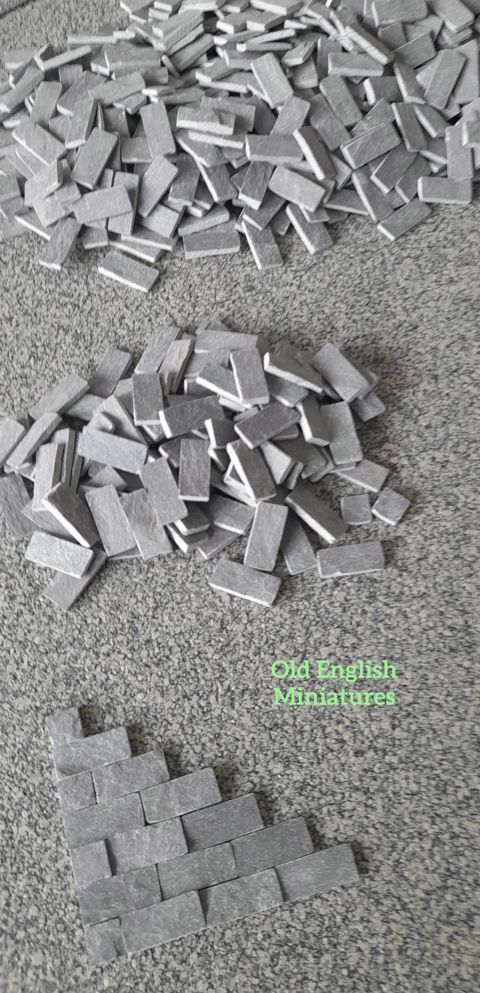 BULK BUY, 10 PACKS of Real Miniature Slate Slips, New Look 3D Wall ...