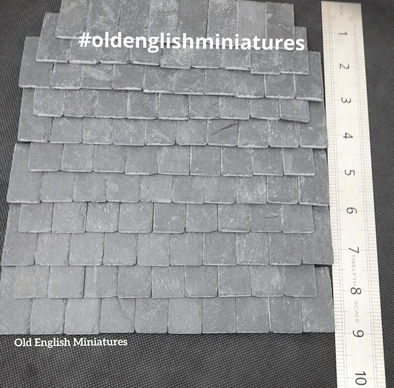 100 Real Miniature Roofing Slates Hand Crafted Hand Split - Etsy