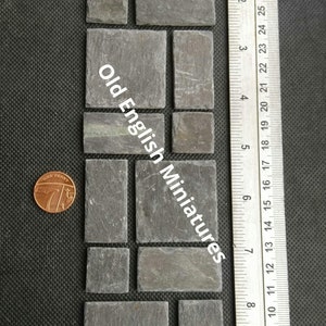 Real Slate Miniature Flagstones, Over 80 Years Old for Doll House ...