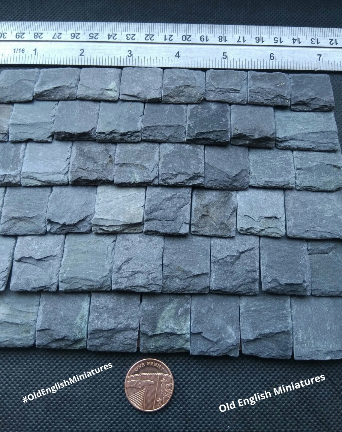 50 Real miniature heritage roofing slates over 100 years old | Etsy
