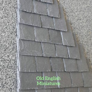 100 Real Miniature Roofing Slates, Hand Crafted, Hand Split and Hand ...