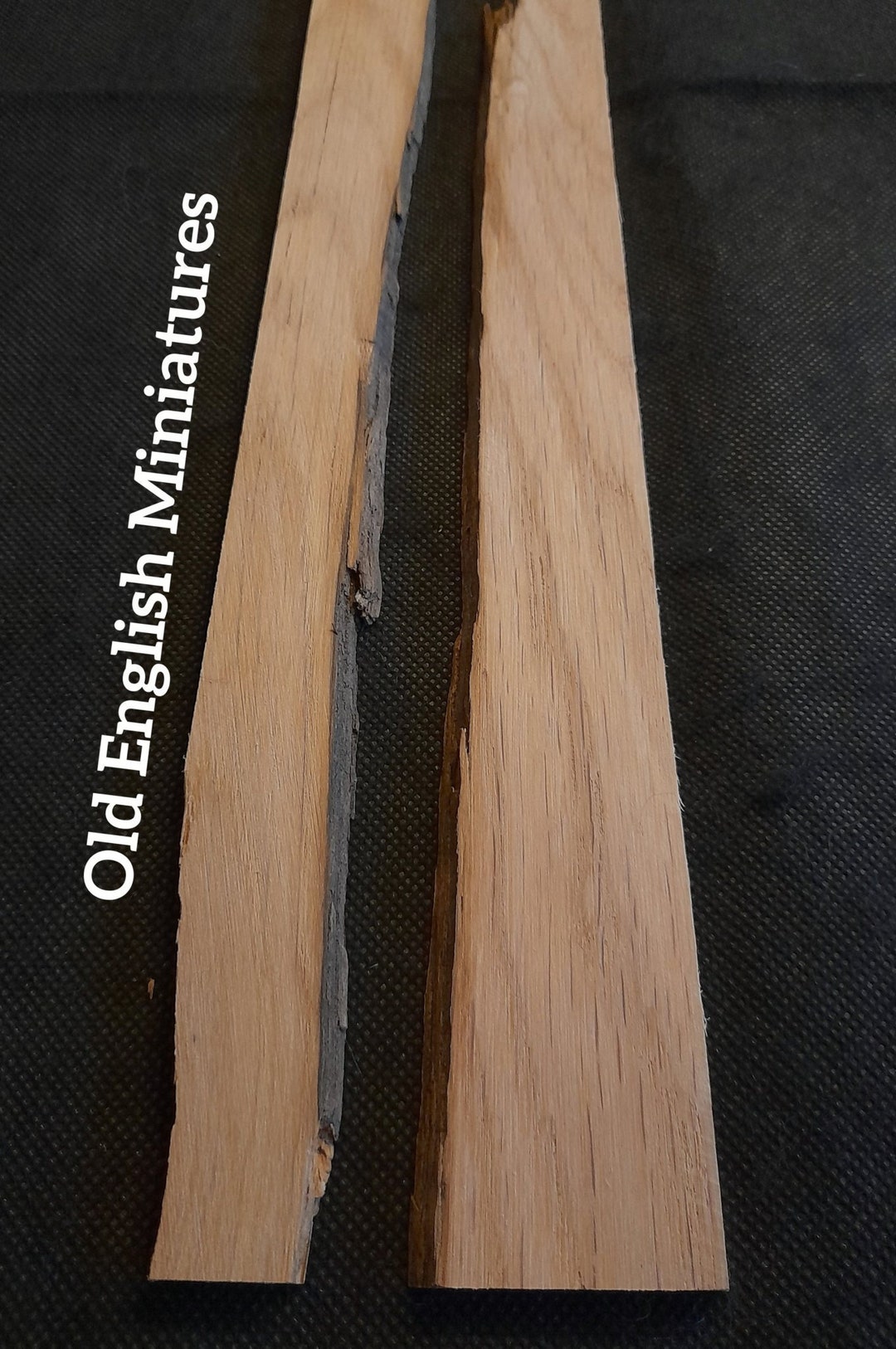 2 X Real Miniature Rustic Vintage Character Oak Beams, 12 Inch/300mms ...