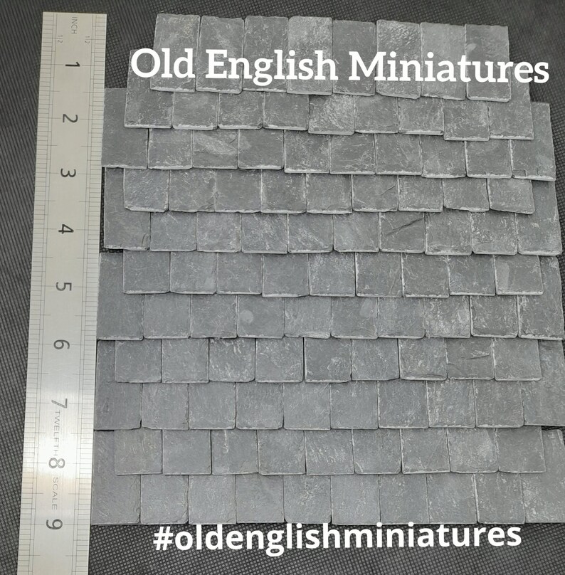 100 Real Miniature Roofing Slates Hand Crafted Hand Split - Etsy