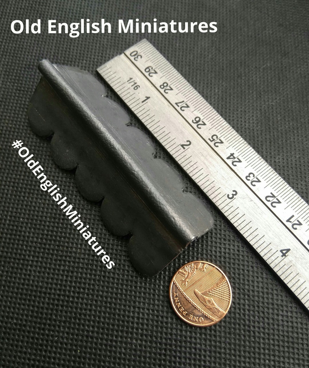 Dolls House Roof Miniature Real Lead Roll Top Ridge, Scalloped Edge ...