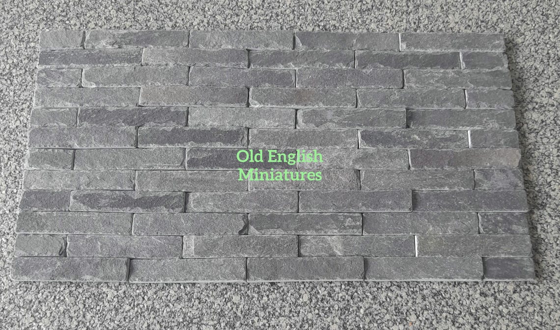 Dolls House, Real Vintage Miniature Slate Brick Slips, 3d Wall, Fairy ...