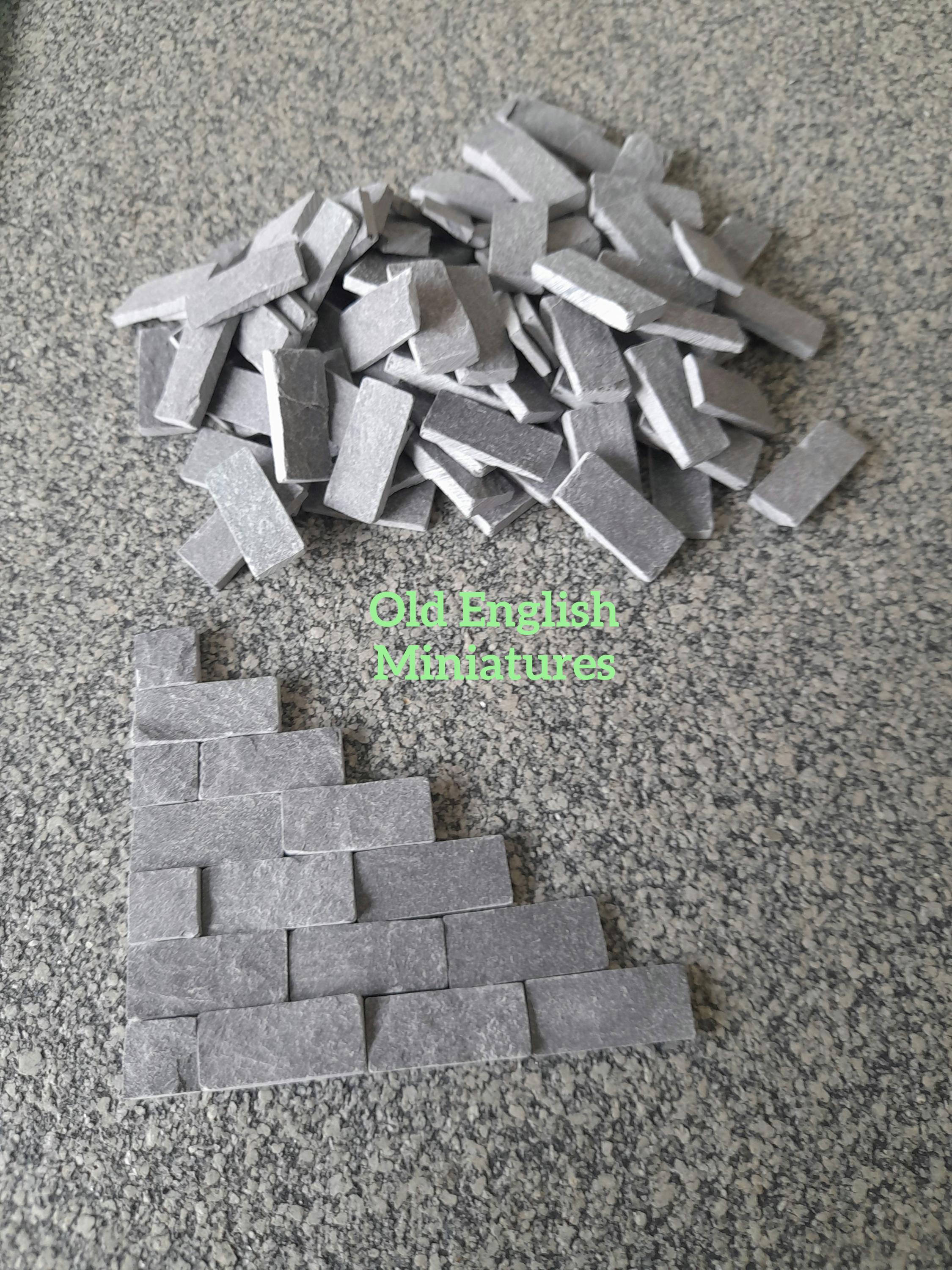 BULK BUY, 10 PACKS of Real Miniature Slate Slips, New Look 3D Wall ...