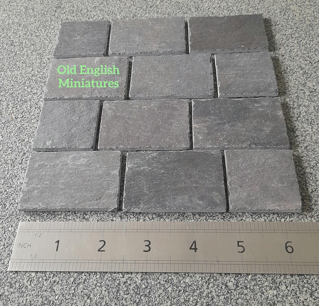 Dolls House Real Slate Miniature Floor, Over 100 Years Old, Model ...