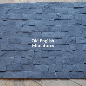 BULK BUY, 10 PACKS of Real Miniature Slate Slips, New Look 3D Wall ...