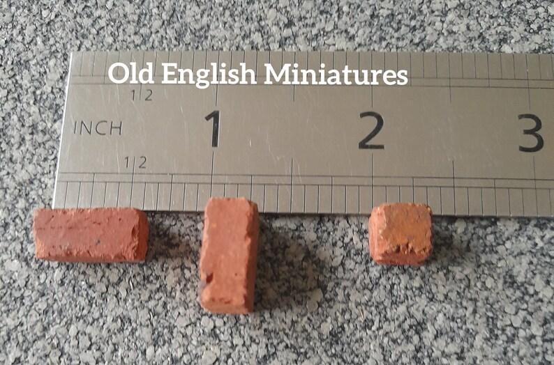 Dolls House, 70 Real Vintage Miniature Mix Red Bricks, Half Bricks ...
