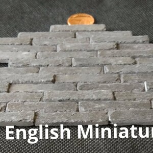 Dolls House, Real Vintage Miniature Slate Brick Slips, 3d Wall, Fairy ...