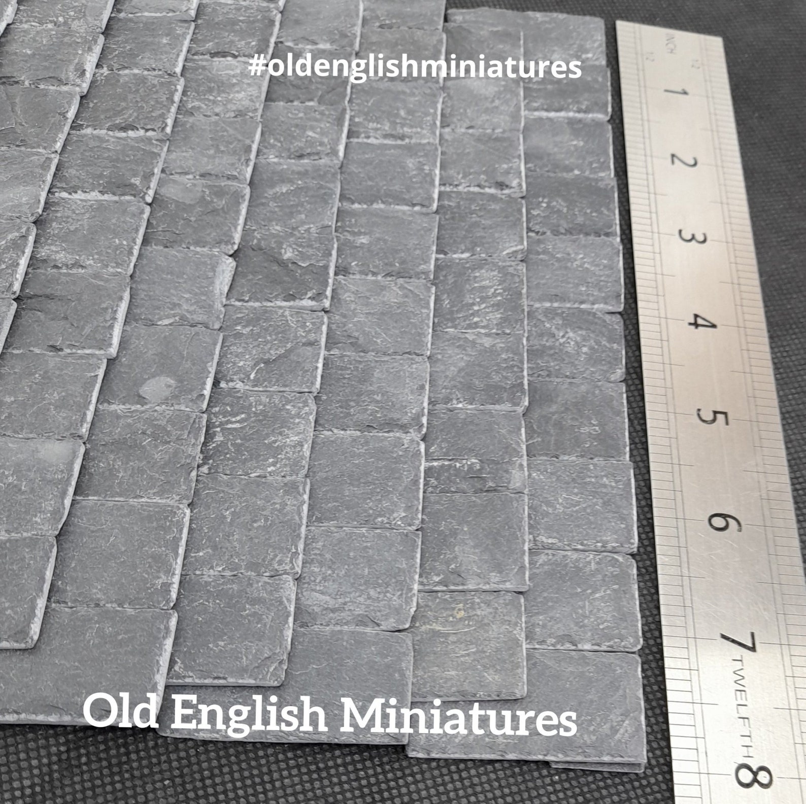 100 Real Miniature Roofing Slates Hand Crafted Hand Split - Etsy