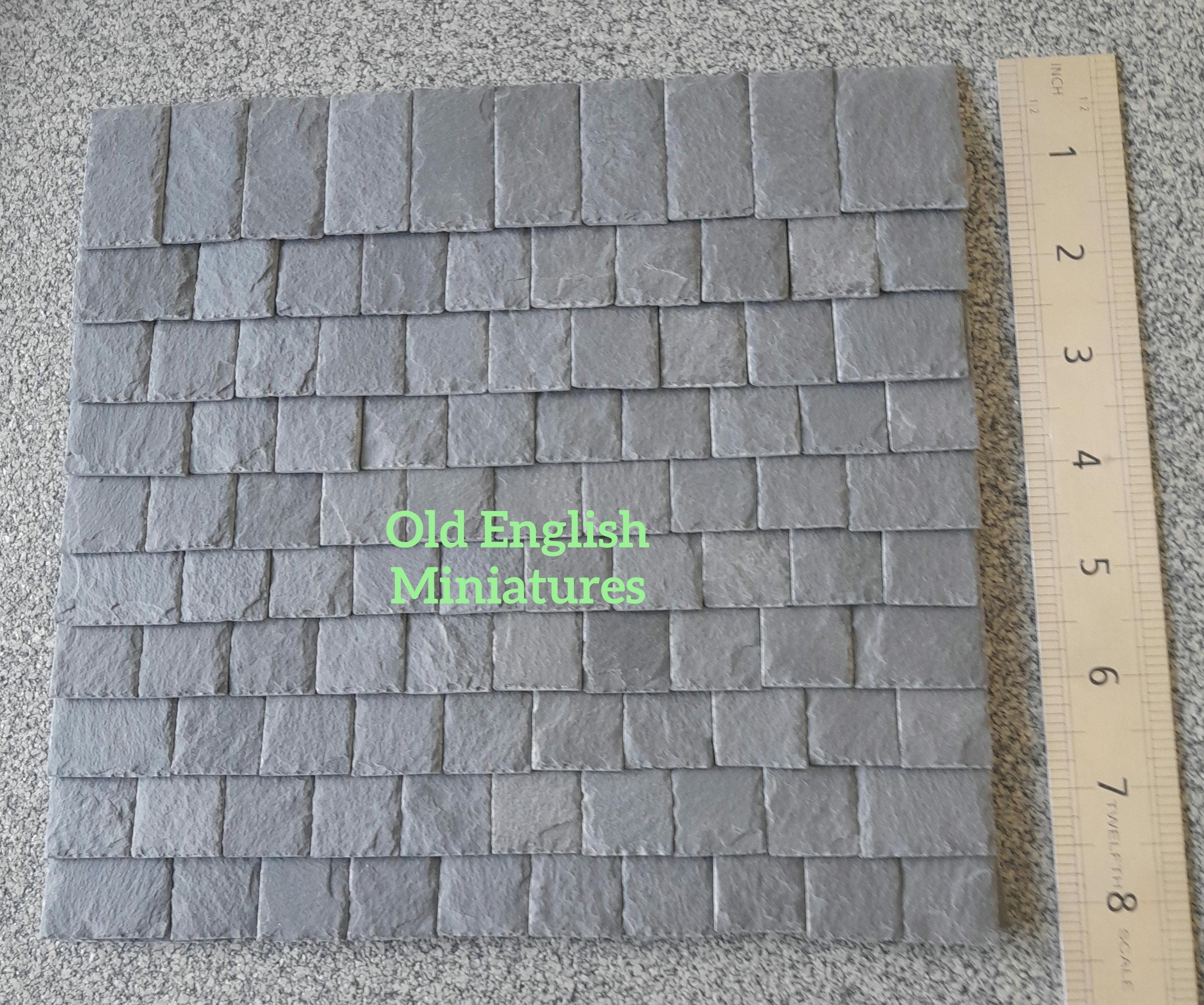 100 Real Miniature Roofing Slates, Hand Crafted, Hand Split and Hand ...
