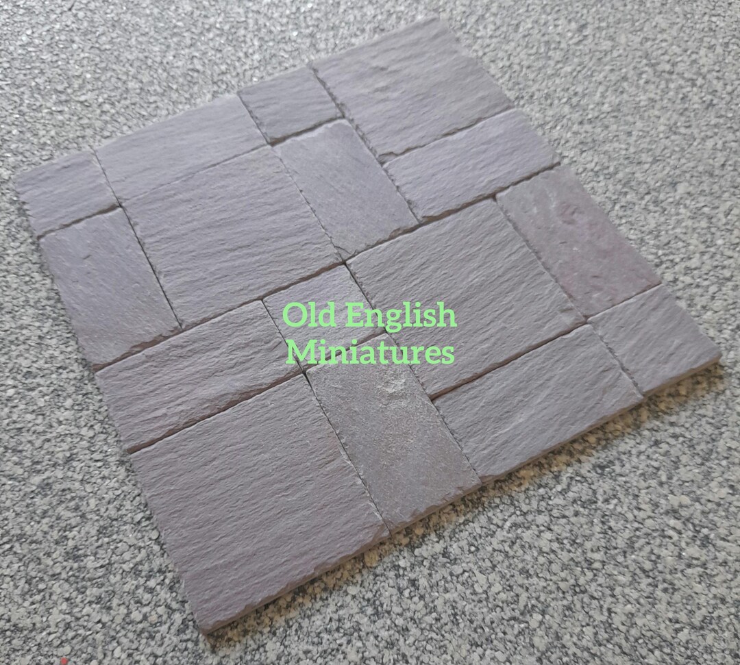 Real Slate Miniature Flag Stones, Over 80 Years Old for Dolls House ...