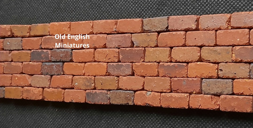 Dolls House, 70 Real Vintage Miniature Bricks, Half Bricks Included, so ...