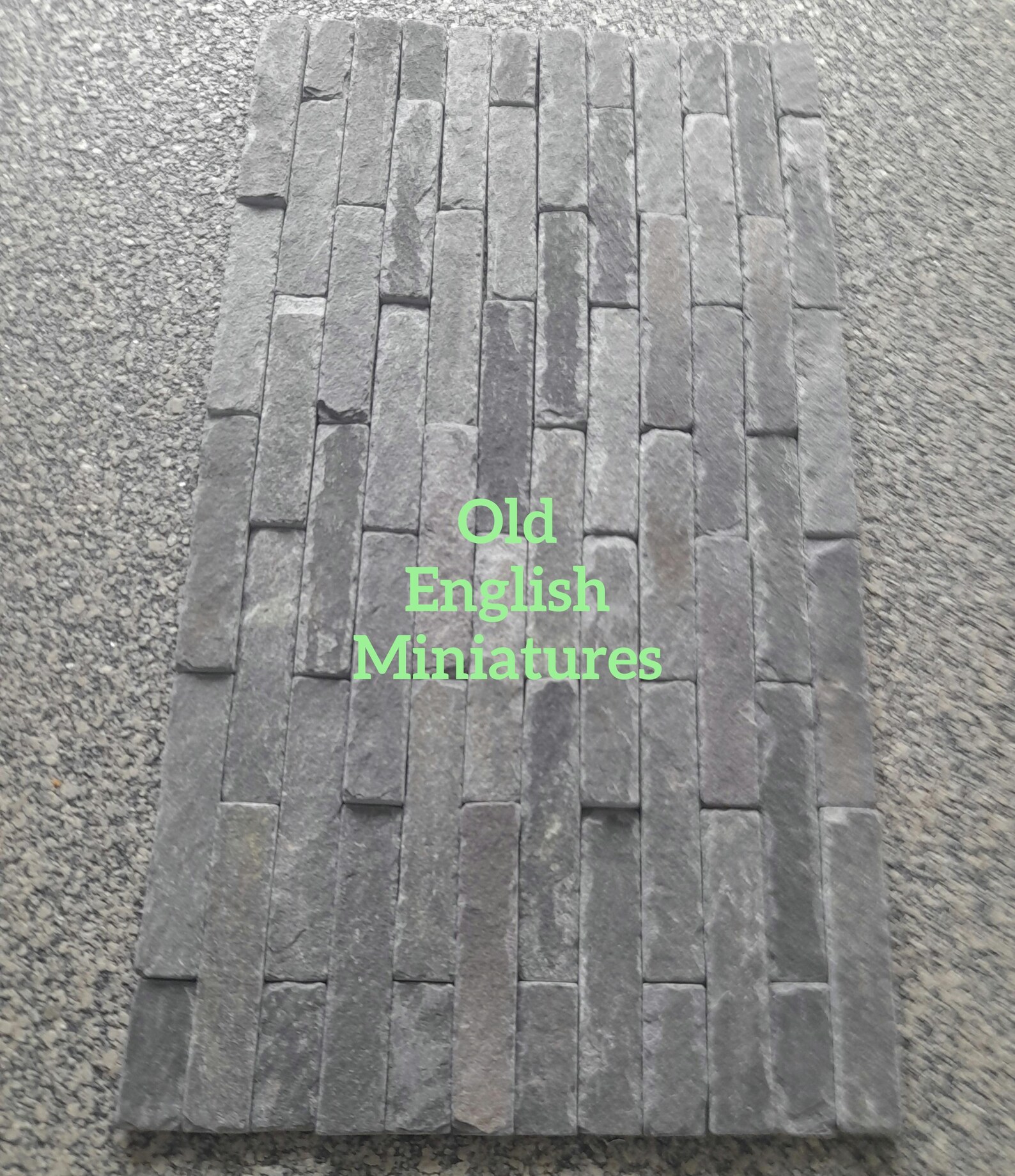 Dolls House, Real Vintage Miniature Slate Brick Slips, 3d Wall, Fairy ...