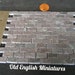 Real Miniature Vintage Slate Brick Slips, Cobbles Over 100 Years Old ...