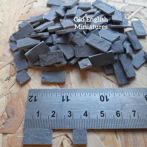 BULK BUY, 10 PACKS of Real Miniature Slate Slips, New Look 3D Wall ...