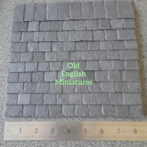 100 Real Miniature Roofing Slates, Hand Crafted, Hand Split and Hand ...