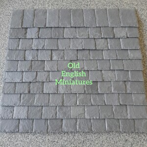 100 Real Miniature Roofing Slates, Hand Crafted, Hand Split and Hand ...